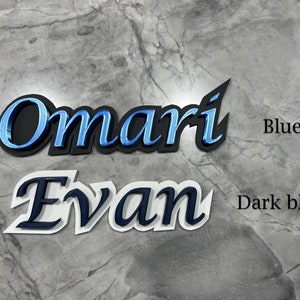 Personalized Door Sign, 3D Printed Name Sign, Custom Wall Sign, Wall ...