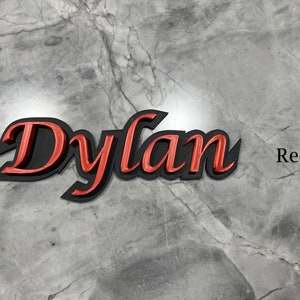 Personalized Door Sign, 3D Printed Name Sign, Custom Wall Sign, Wall ...