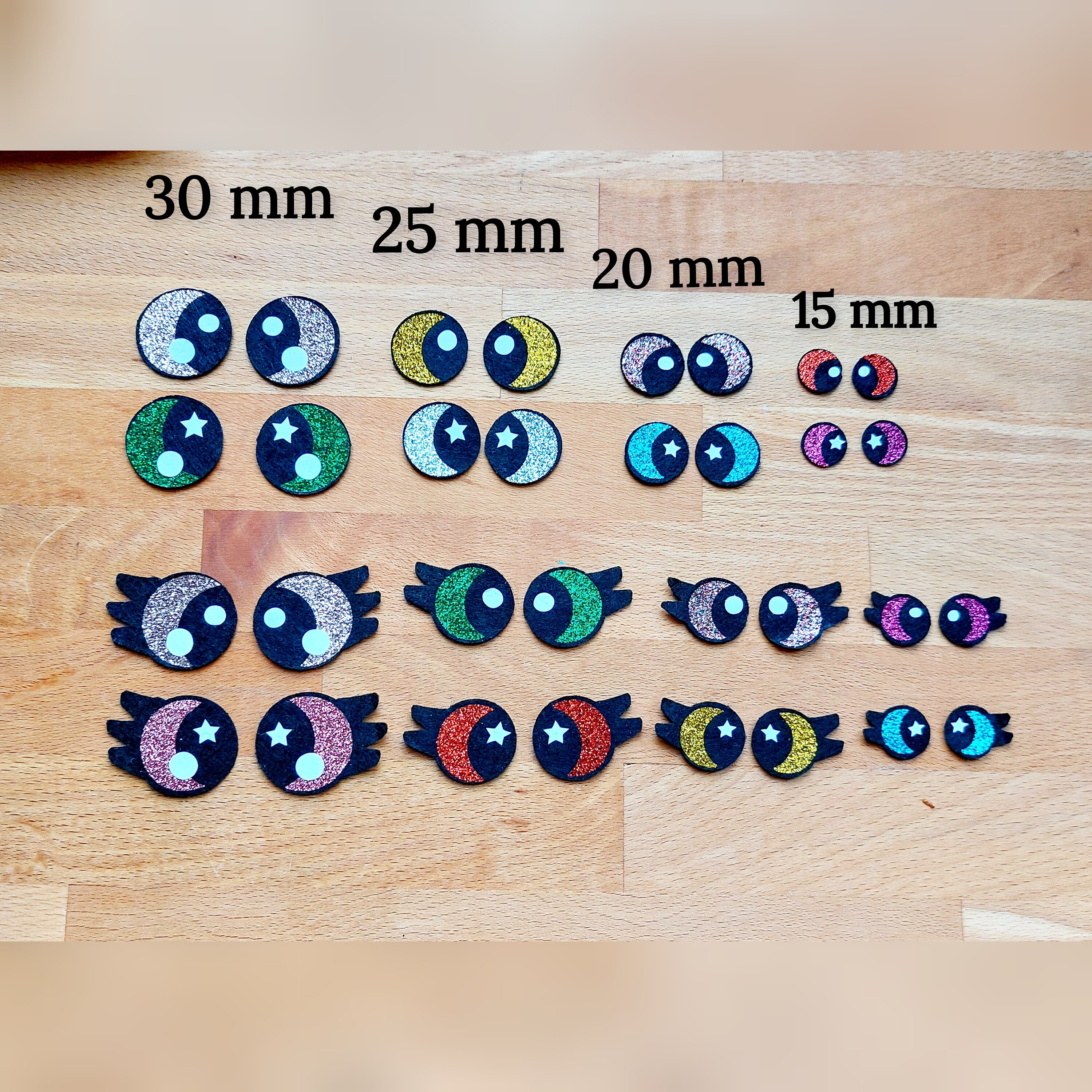 8-pack all Colors Felt Eyes Amigurumi Crochet Plushies - Etsy