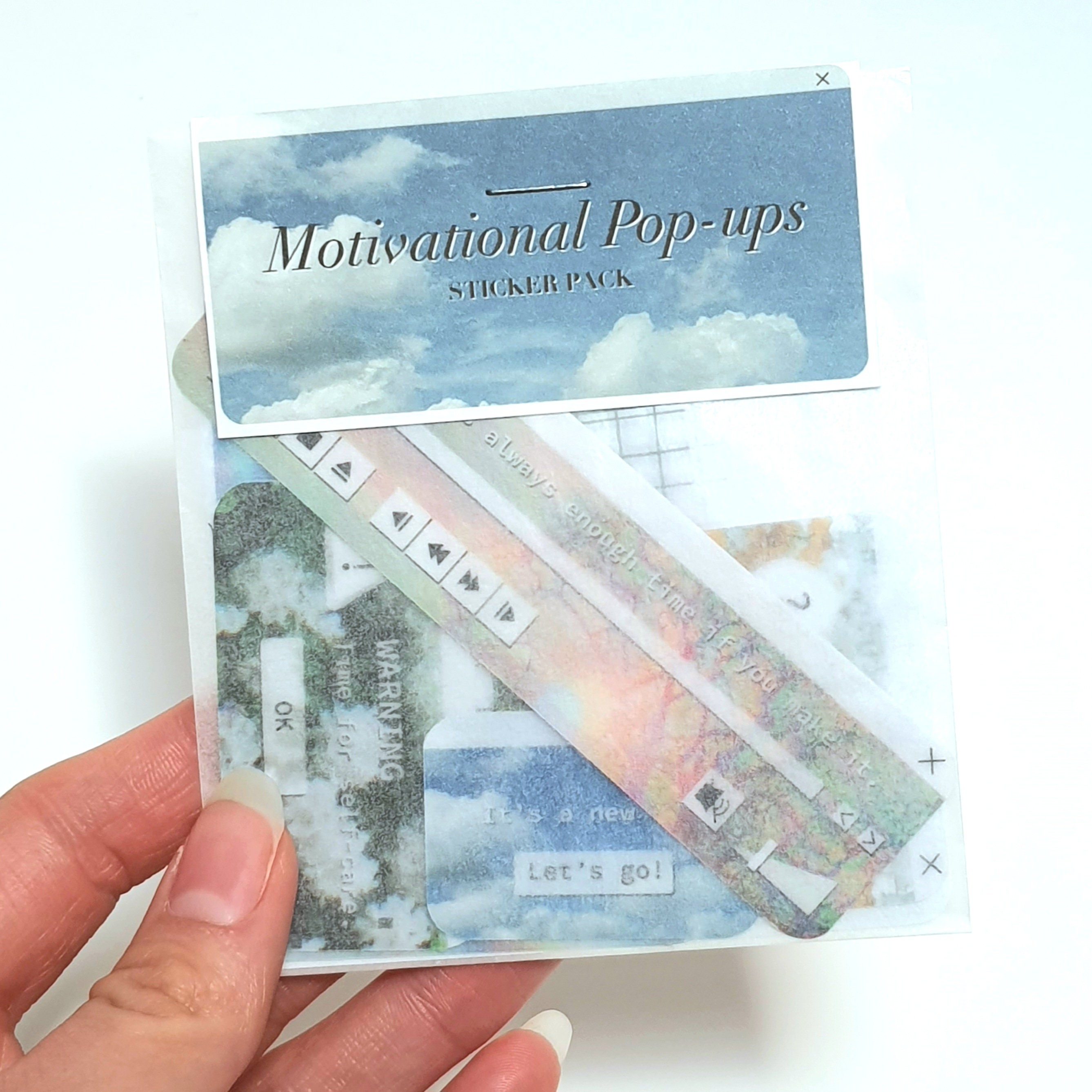 Motivational Pop-ups Sticker Pack - Etsy