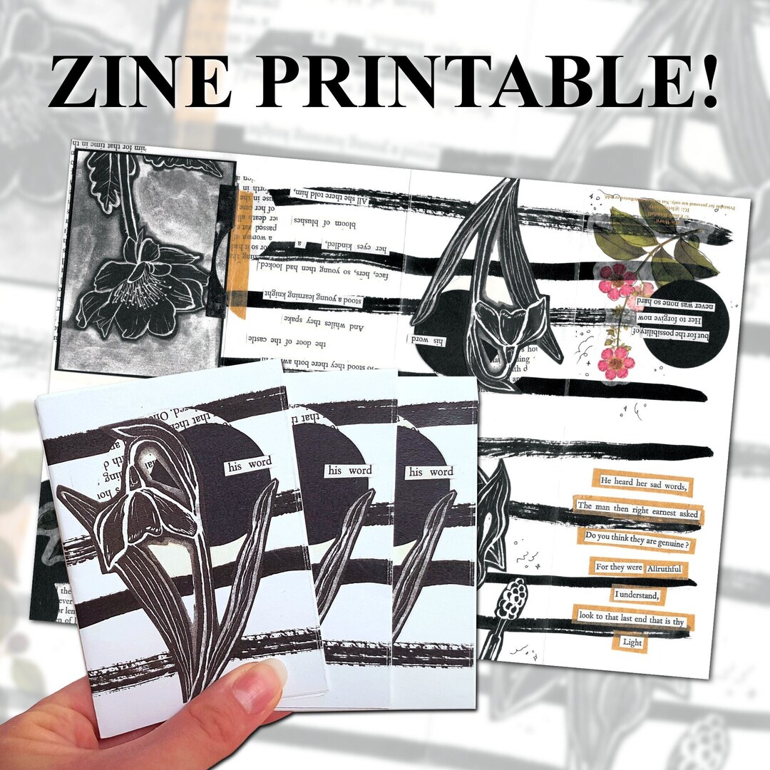 PRINTABLE 'his Word' Mini Zine - Etsy