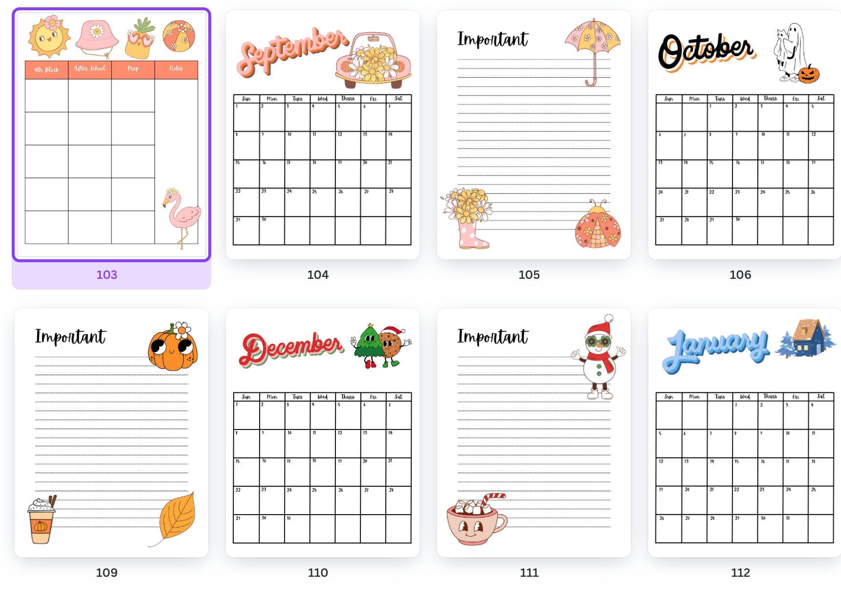 Groovy Teacher Lesson Planner Customizable for the 2024-2025 School ...