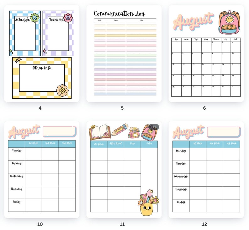 Groovy Teacher Lesson Planner Customizable for the 2024-2025 School ...