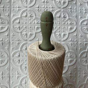 Rustic Decorative Spool Holder With Vintage Scissors and Thread ...