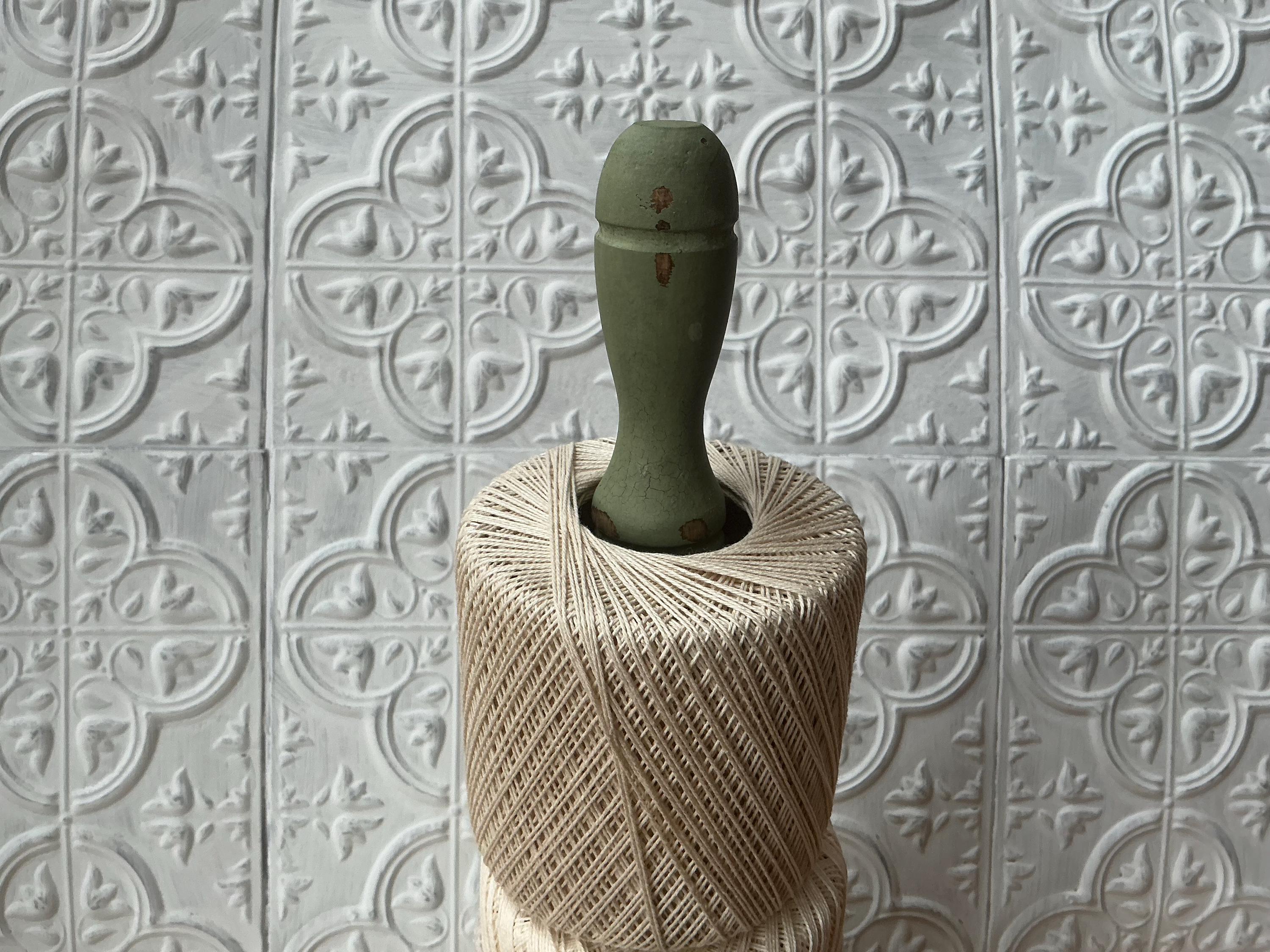 Rustic Decorative Spool Holder With Vintage Scissors and Thread ...