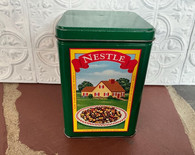 Vintage Nestle Toll House Canister, Limited Edition Tin, Retro Kitchen ...