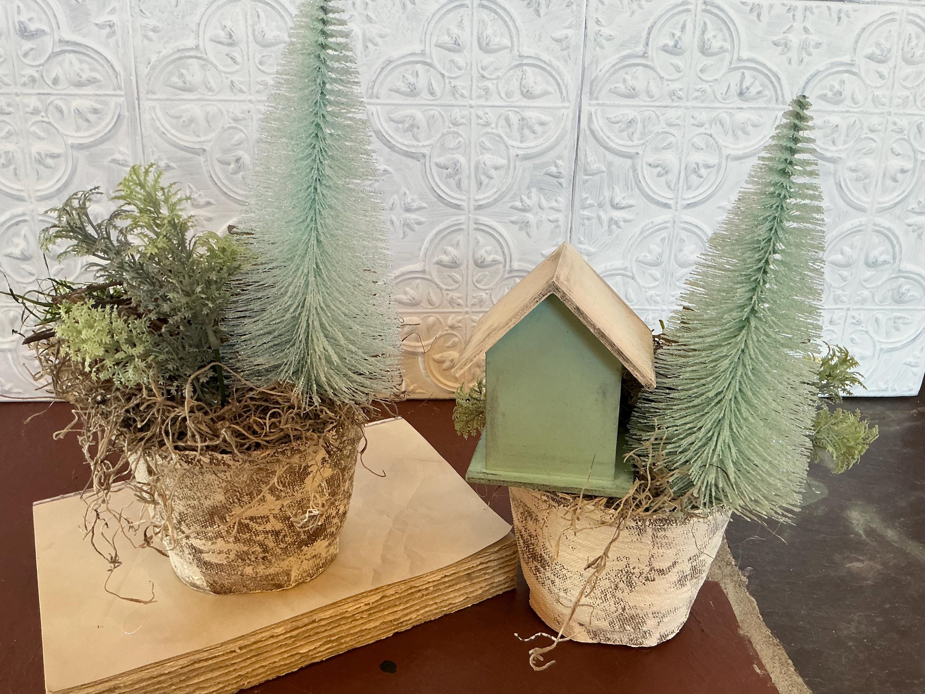 Bird Themed Spring Birds Nest Arrangement in Peat Pots Spring Bird Nest ...
