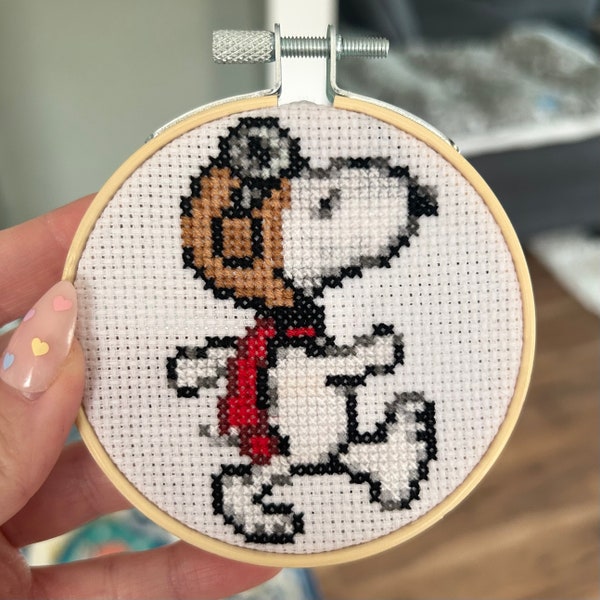 Snoopy Counted Cross Stitch - Etsy