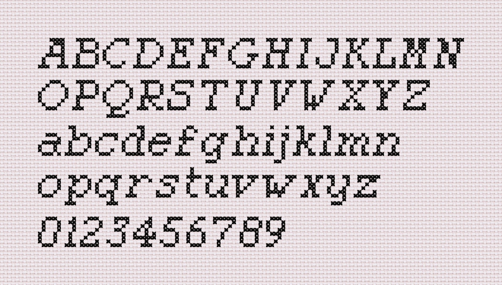 36 Font Pack Cross Stitch Fonts - Etsy
