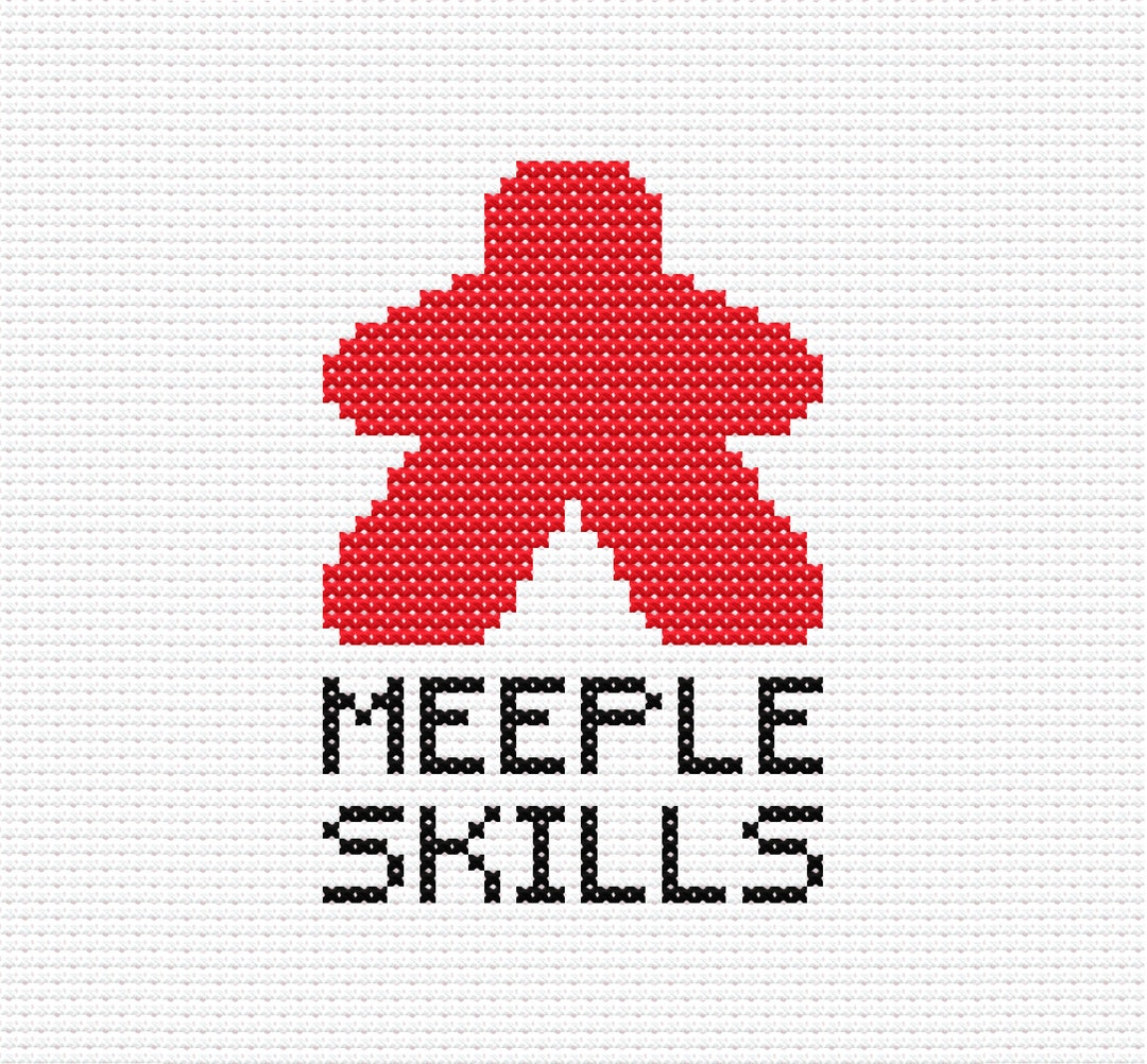 Meeple Skills Cross Stitch Pattern - Etsy