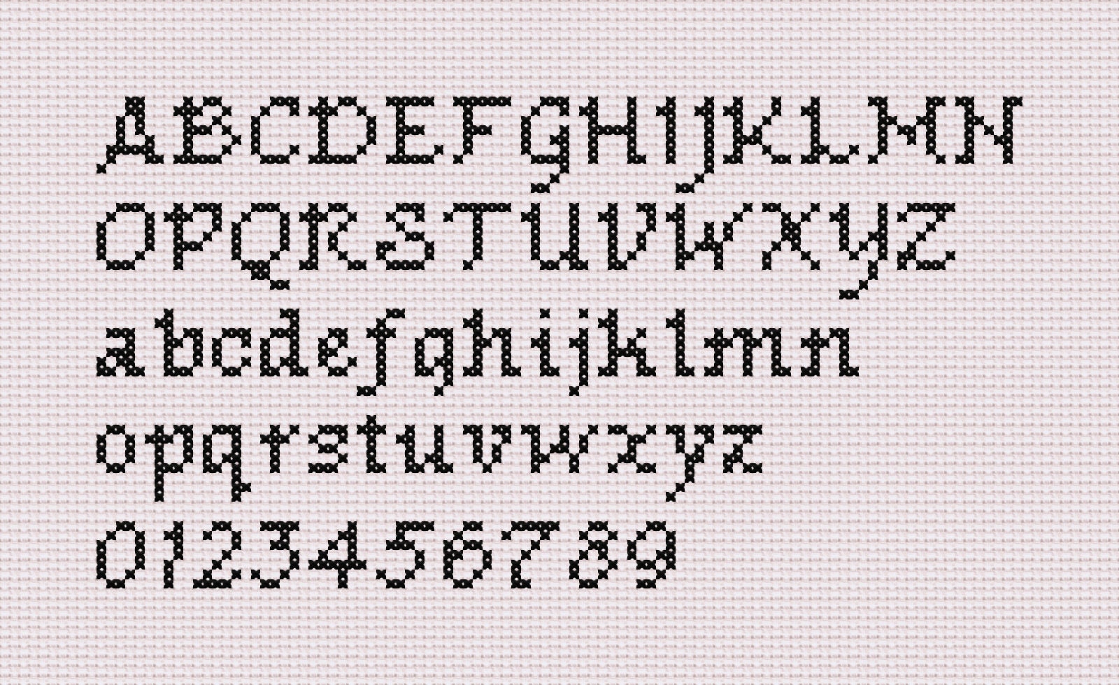 Fancy Font Pack Serif Cross Stitch Fonts - Etsy