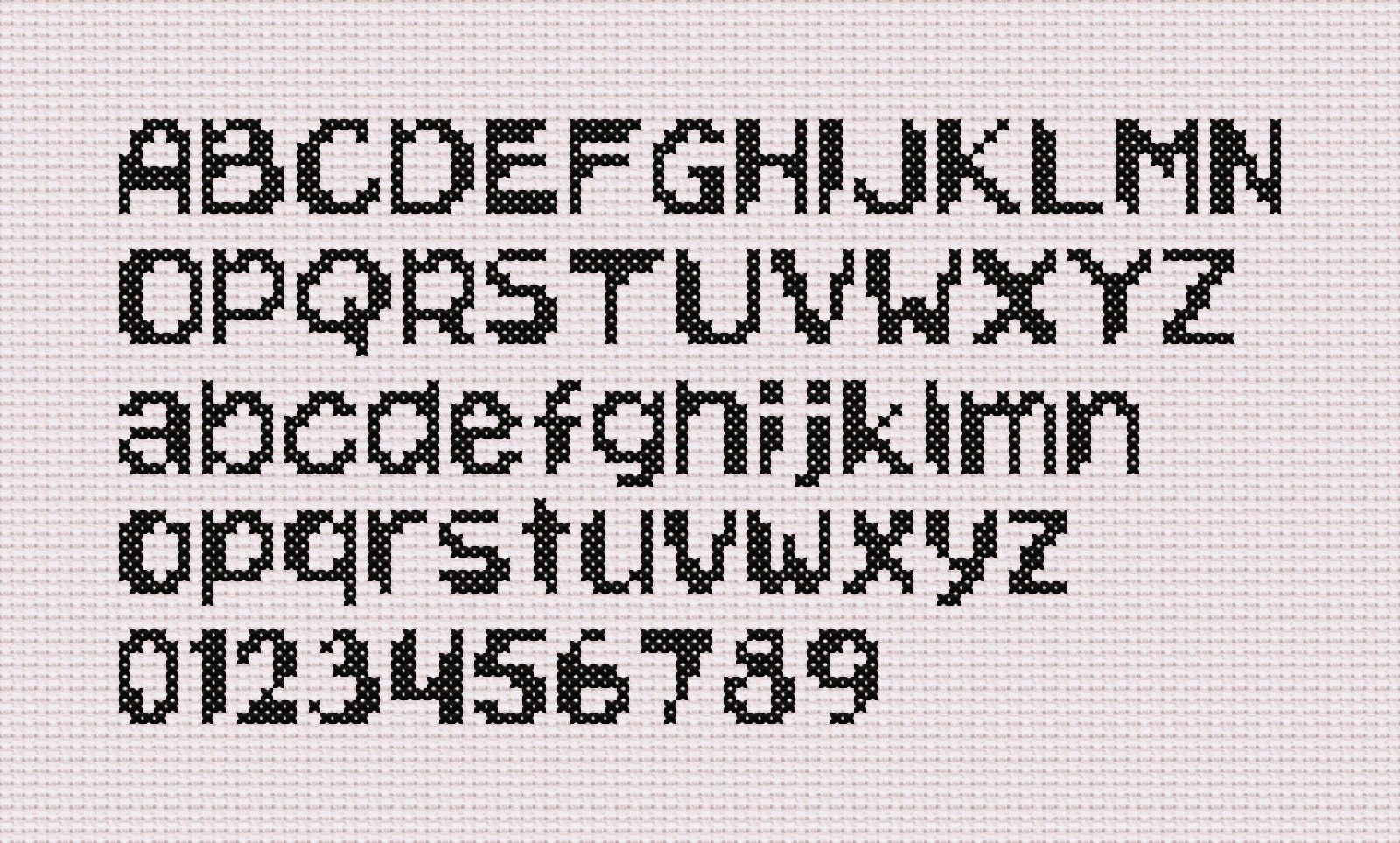 36 Font Pack Cross Stitch Fonts - Etsy