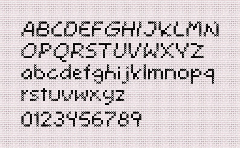 Handwriting Font Pack Script Cross Stitch Fonts - Etsy