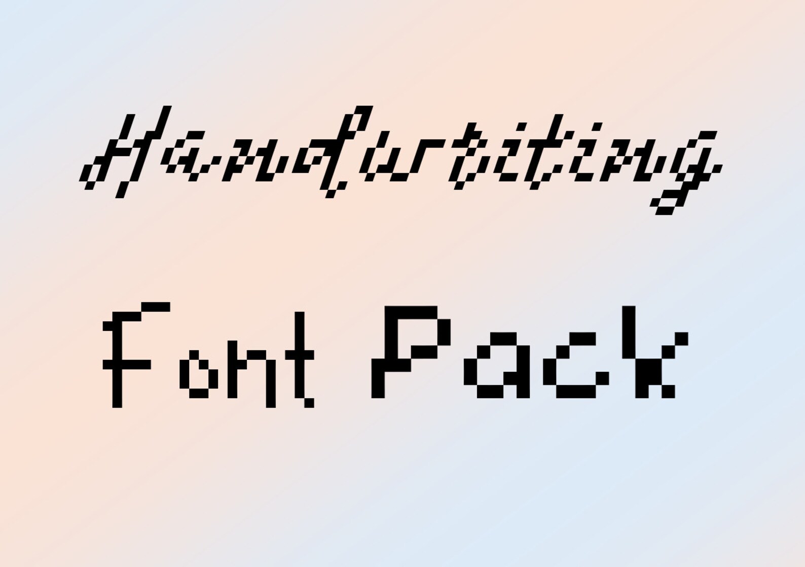 Handwriting Font Pack Script Cross Stitch Fonts - Etsy