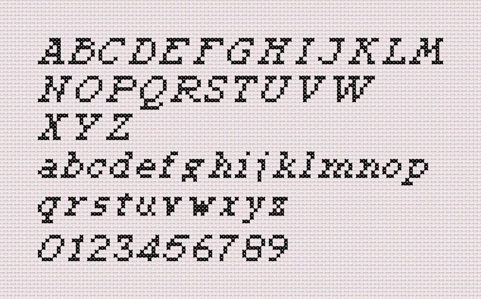 Fancy Font Pack Serif Cross Stitch Fonts - Etsy