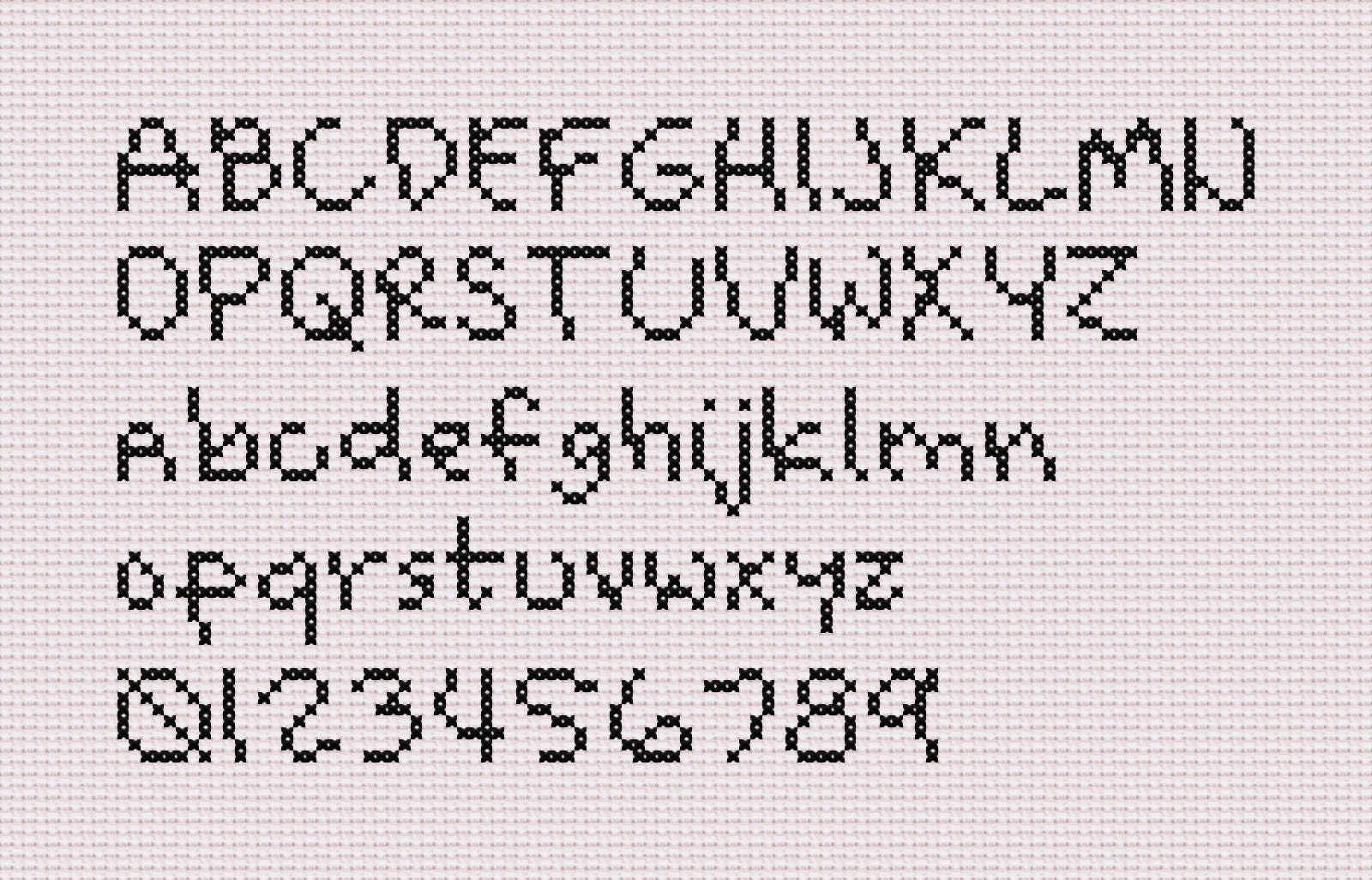 Handwriting Font Pack Script Cross Stitch Fonts - Etsy