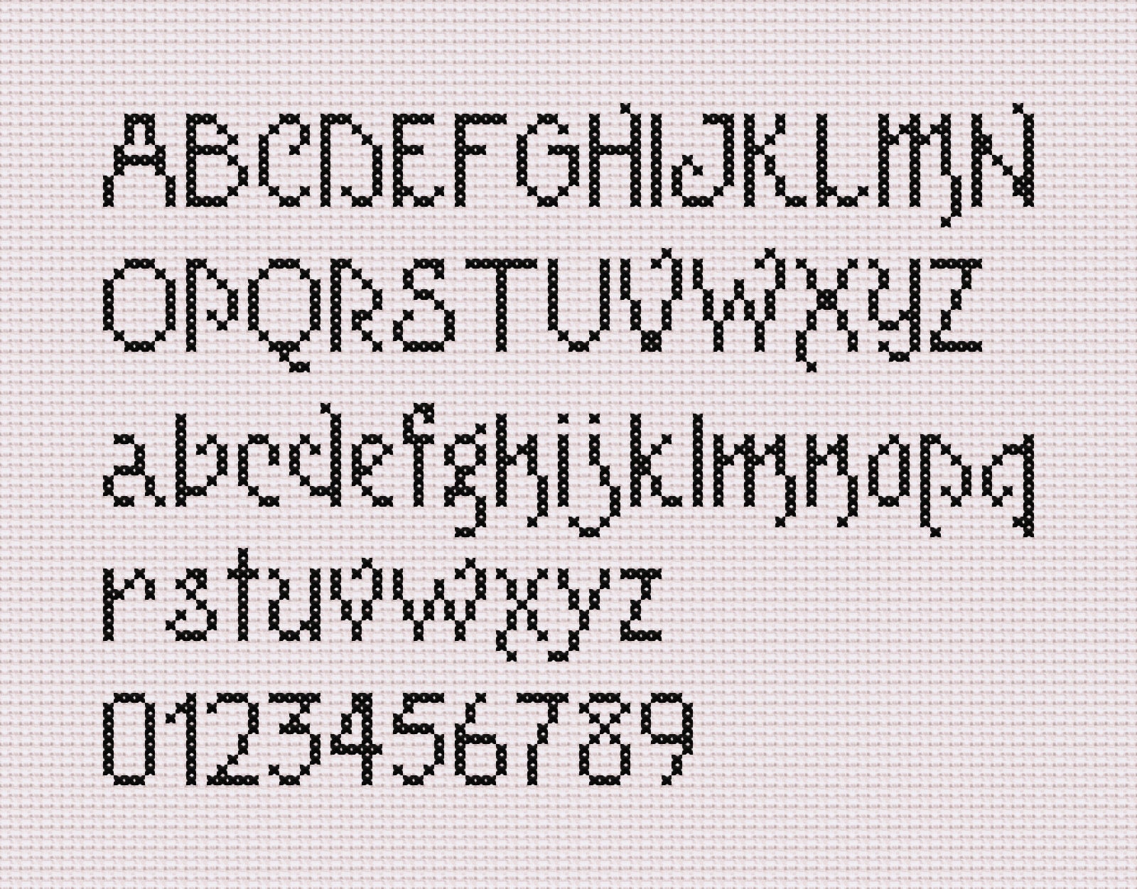 Fancy Font Pack Serif Cross Stitch Fonts - Etsy