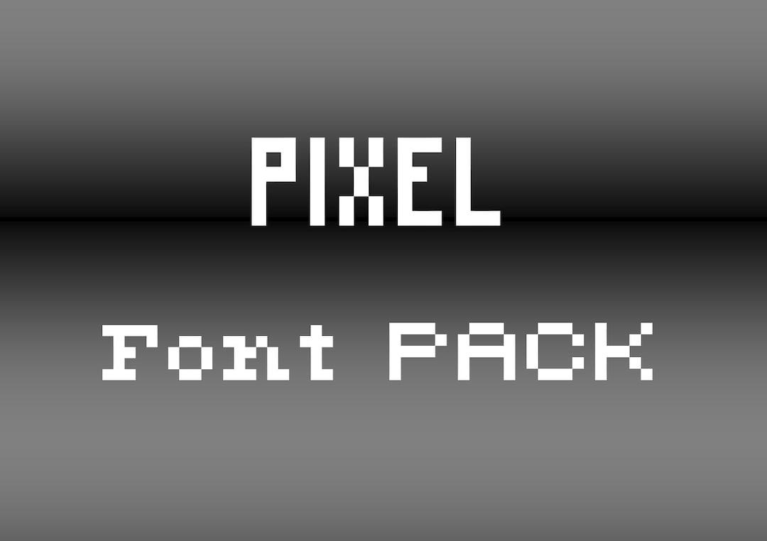Pixel Font Pack Script Cross Stitch Fonts - Etsy