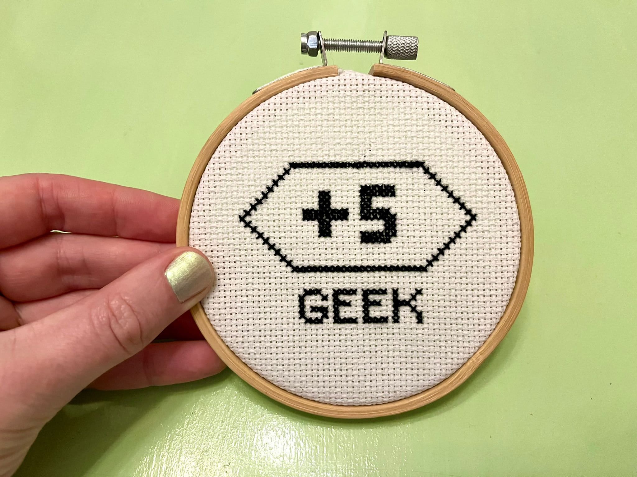 Custom D&D Stat +4 Nerd Cross Stitch Pattern - Etsy