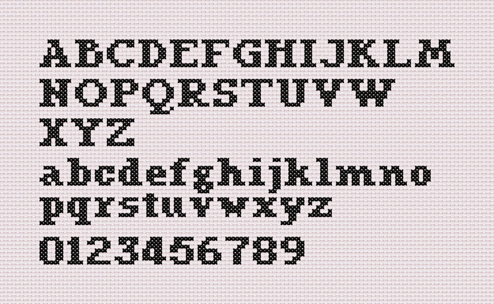 Fancy Font Pack Serif Cross Stitch Fonts - Etsy
