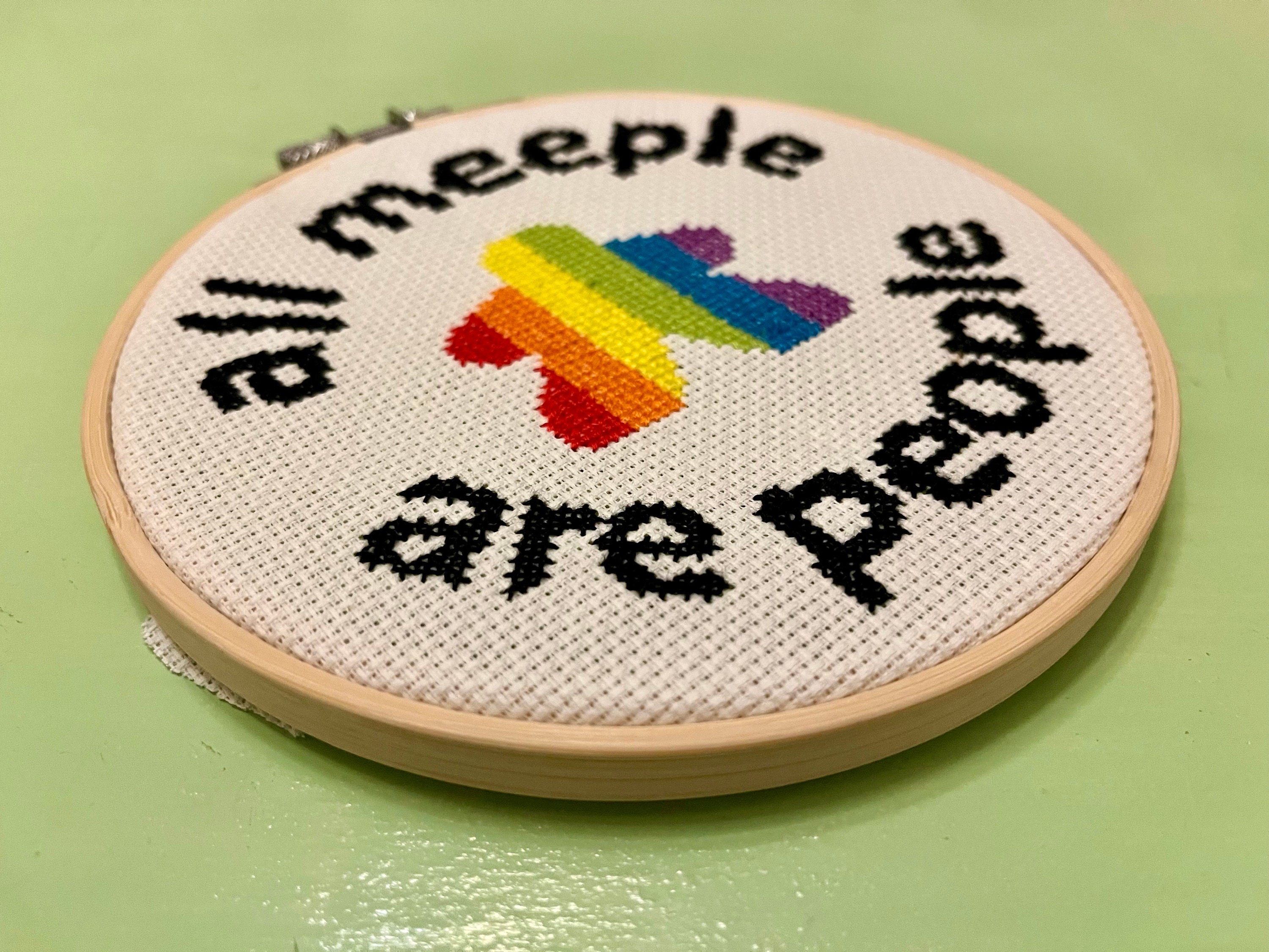 All Meeple Are People Cross Stitch Pattern - Etsy