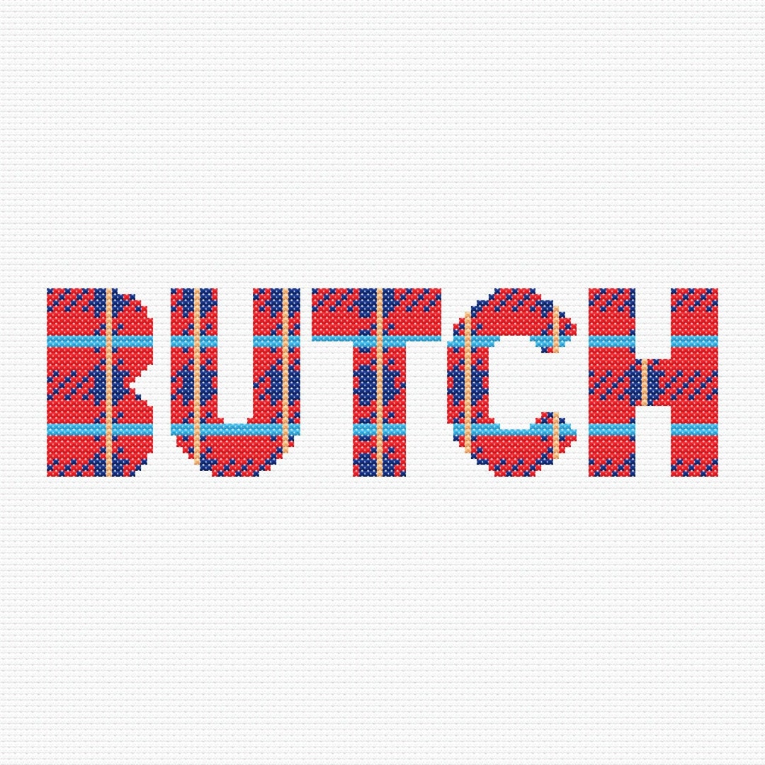 Butch Tartan Cross Stitch Pattern - Etsy