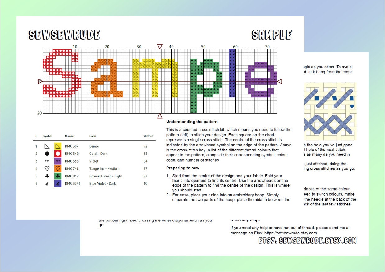 Nonbinary/nb Flag D20 Cross Stitch Pattern - Etsy
