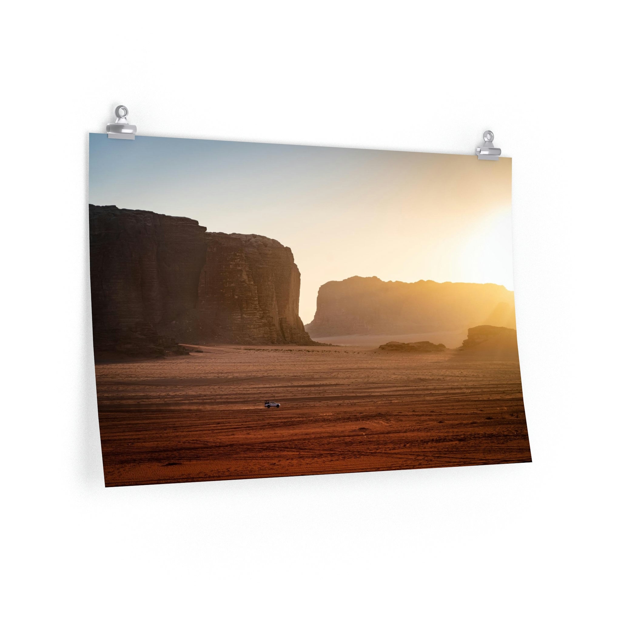 Desert Odyssey: Wadi Rum Sunset Poster Version - Etsy