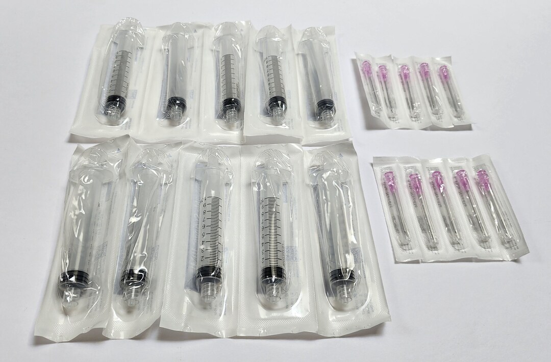 10ea. Mycology Syringe Set. Sterile Mycology Syringes W/ Sterile ...