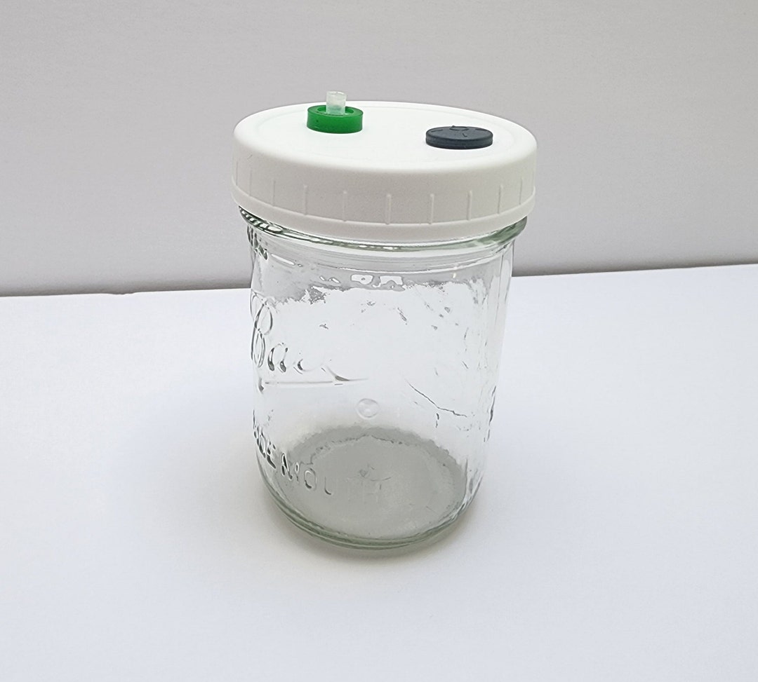 Liquid Culture Jars, Complete W/ LC Lid, Syringe Filter, Self-healing ...