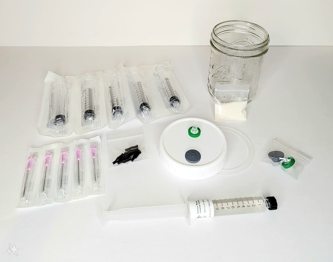 Mushroom Liquid Culture Kit: Mycelium Growing Supplies - Etsy