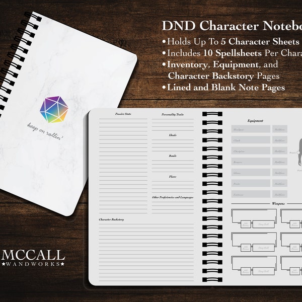 Dnd Notebook - Etsy