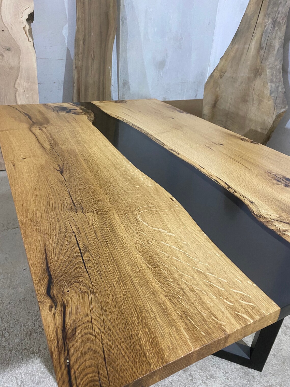 Made to Order Handmade Oak Wood Epoxy Table, Resin Table,dining Table ...