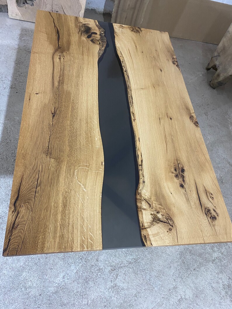 Made to Order Handmade Oak Wood Epoxy Table, Resin Table,dining Table ...