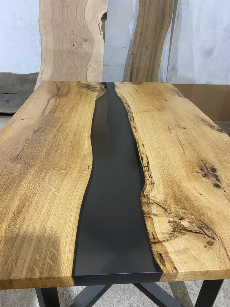 Made to Order Handmade Oak Wood Epoxy Table, Resin Table,dining Table ...