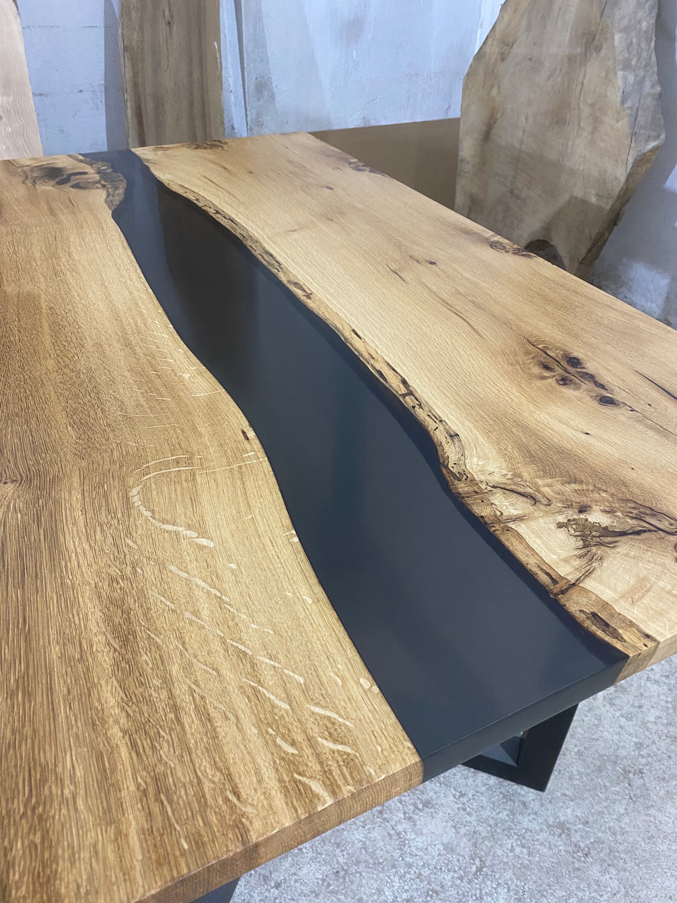 Made to Order Handmade Oak Wood Epoxy Table, Resin Table,dining Table ...