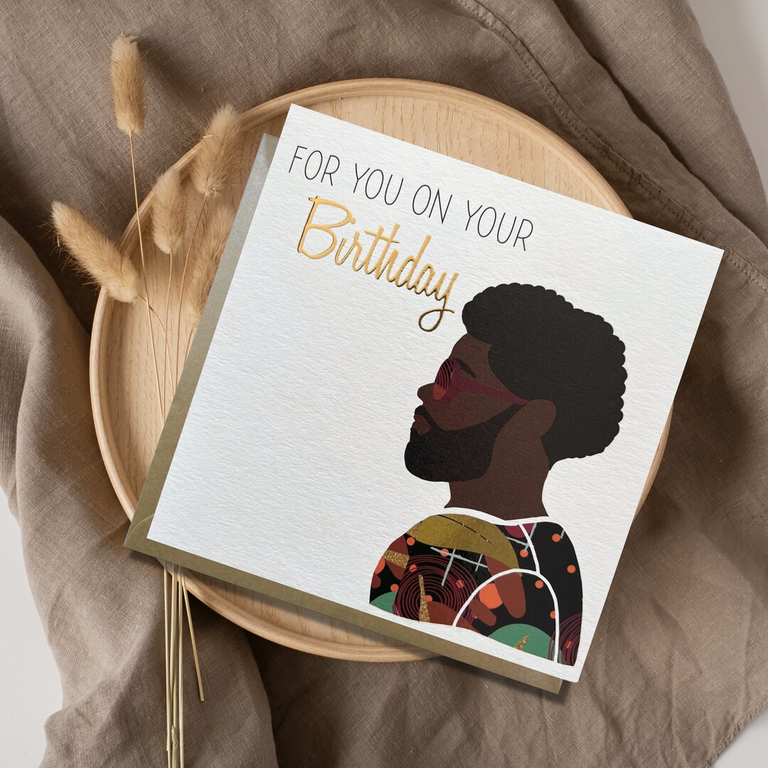 Marvin Birthday Card | Diverse Greeting Card | Black Male | Opulence by ...