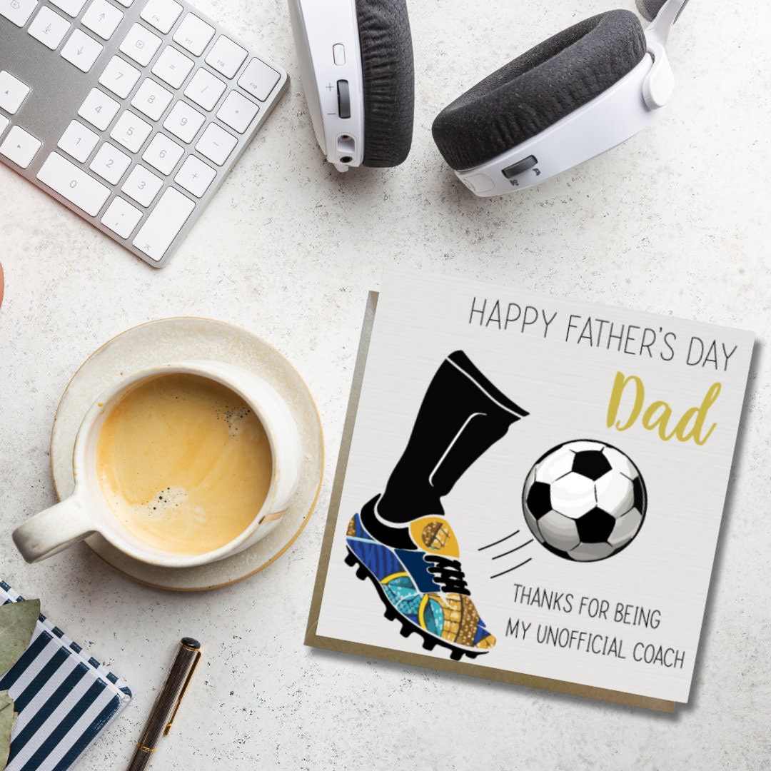 Coach Father's Day Card | Dad | Season by Afrotouch Design - Etsy