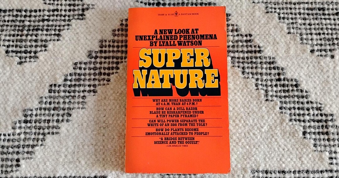 Supernature: A Natural History of the Supernatural by Lyall Watson - Etsy