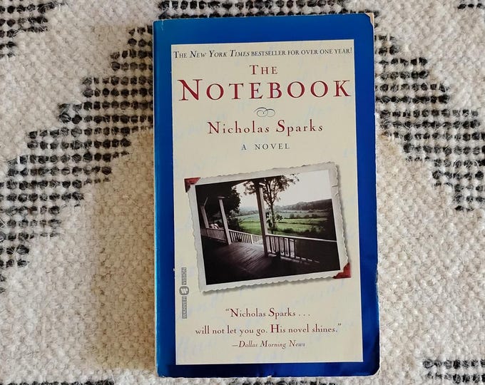 The Notebook by Nicholas Sparks - Etsy