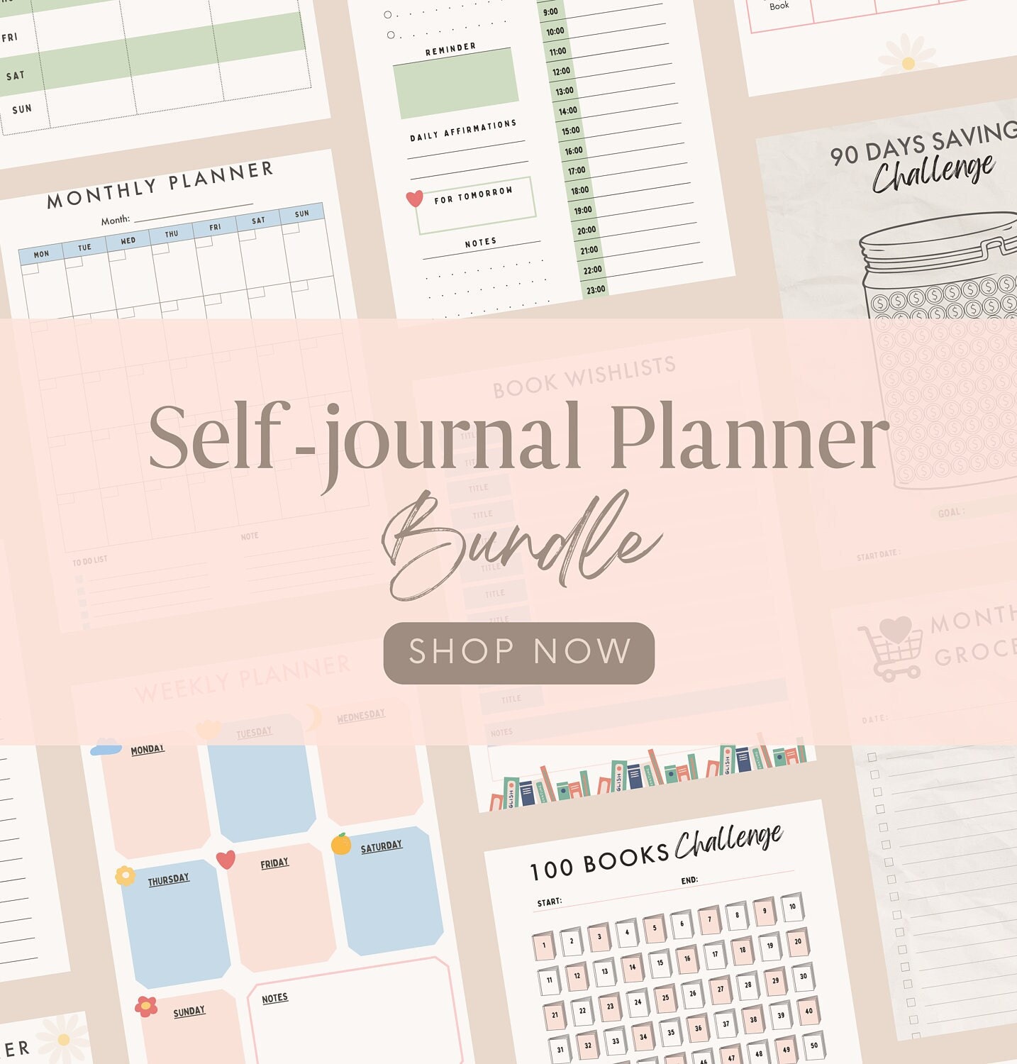 Self-love Journal, Self Care Checklist, Well-being Journal, Wellness ...