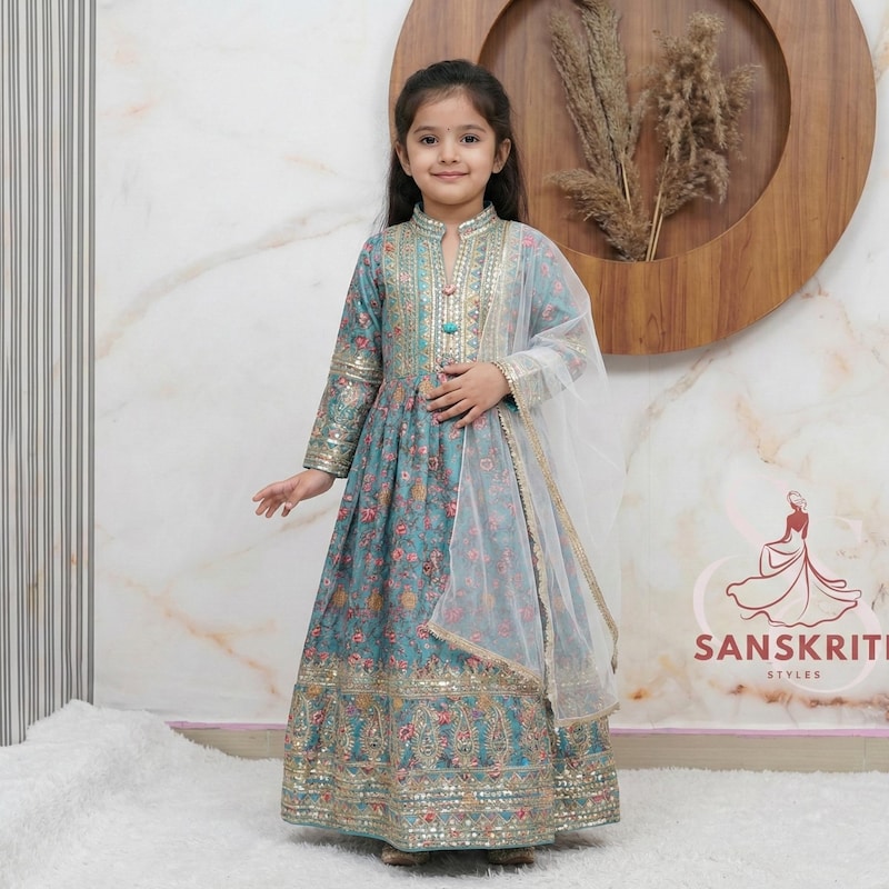 Girls Asian Eid Dress - Etsy