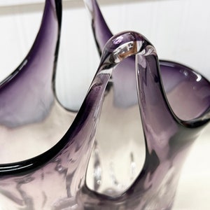 Gorgeous Vintage Lavender Violet Blown Glass Vase - Etsy