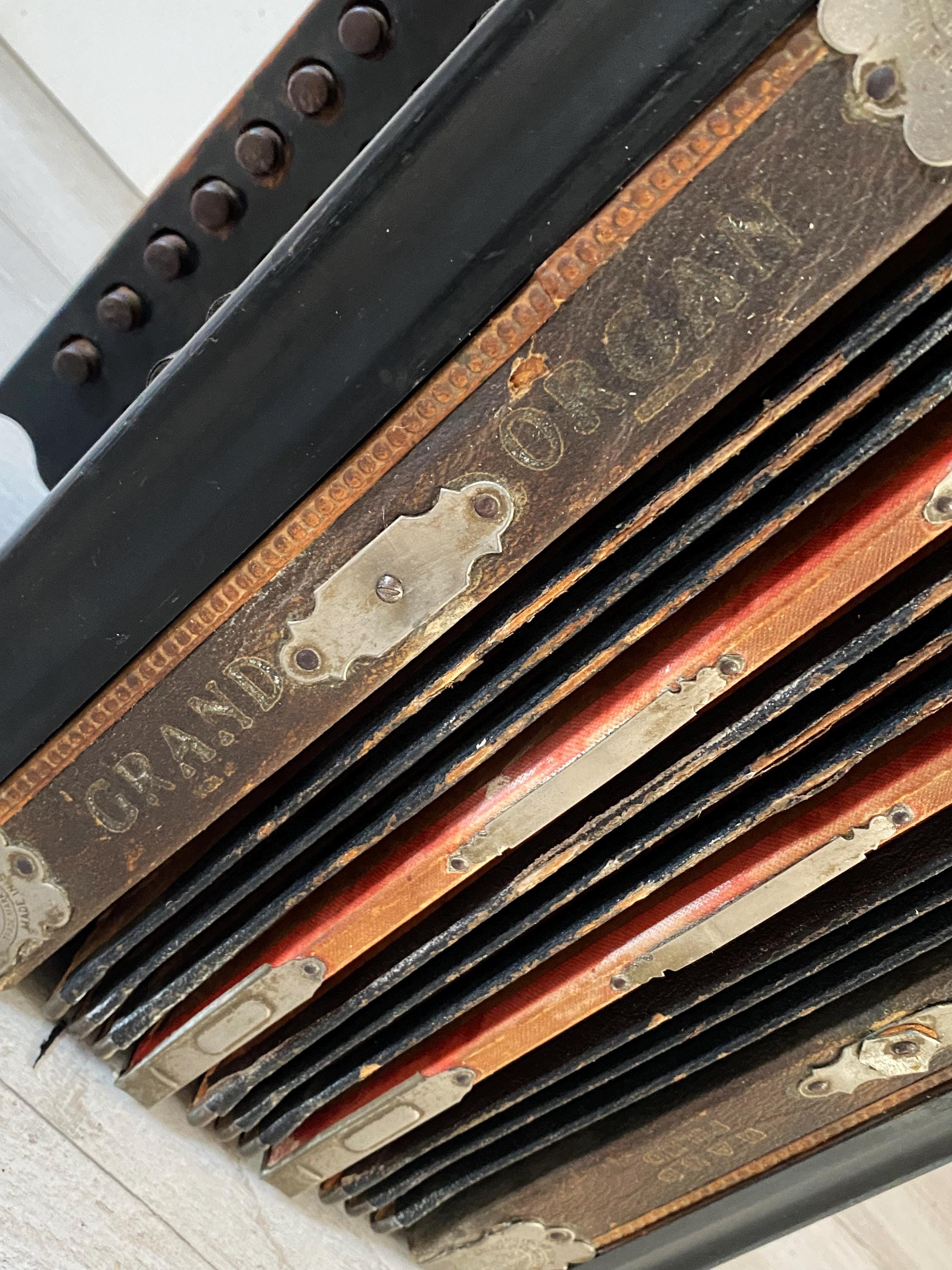 RARE Antique German Hand Organ Made in Saxony REEDS Grand Organ ...