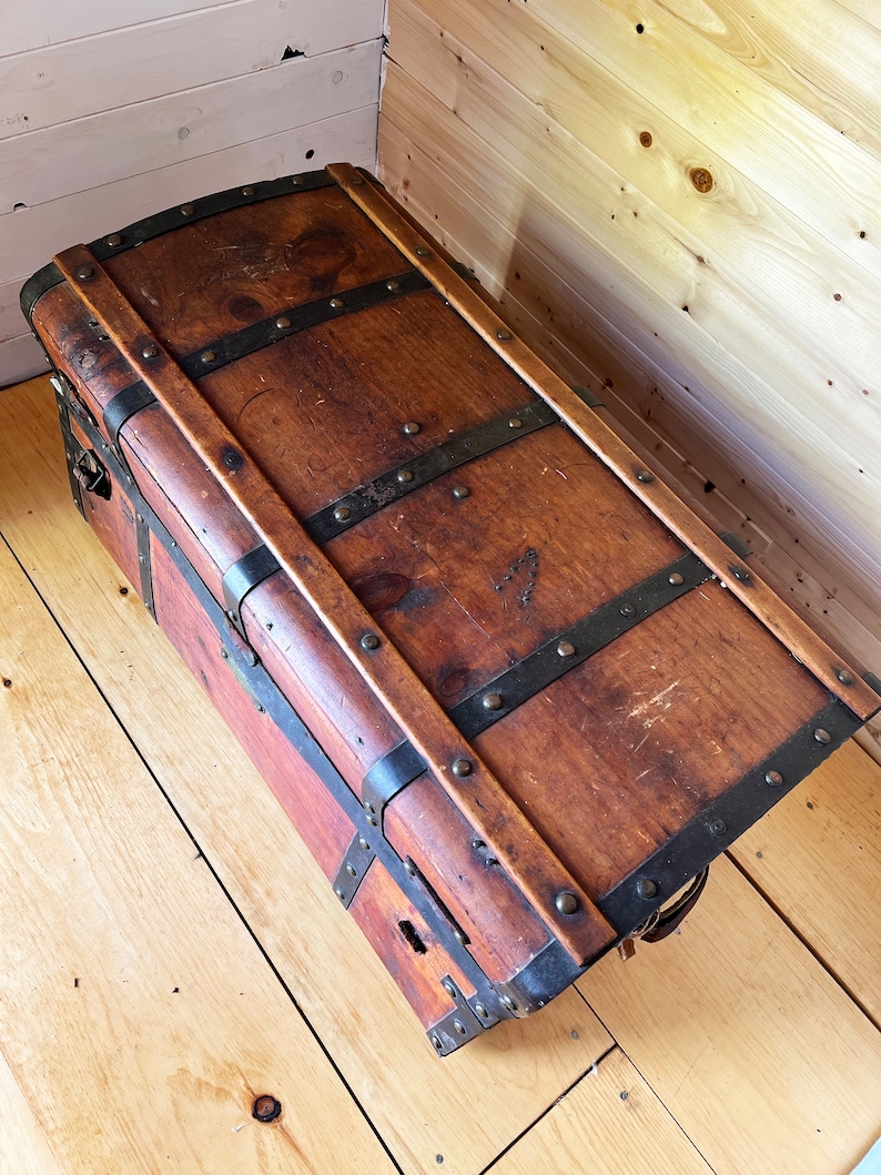 RARE 1860's Jenny Lind Steamer Trunk - Etsy