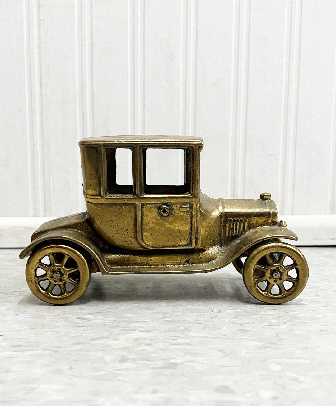 Vintage Solid Brass Ford Model T Car Figurine - Etsy