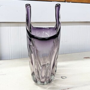 Gorgeous Vintage Lavender Violet Blown Glass Vase - Etsy