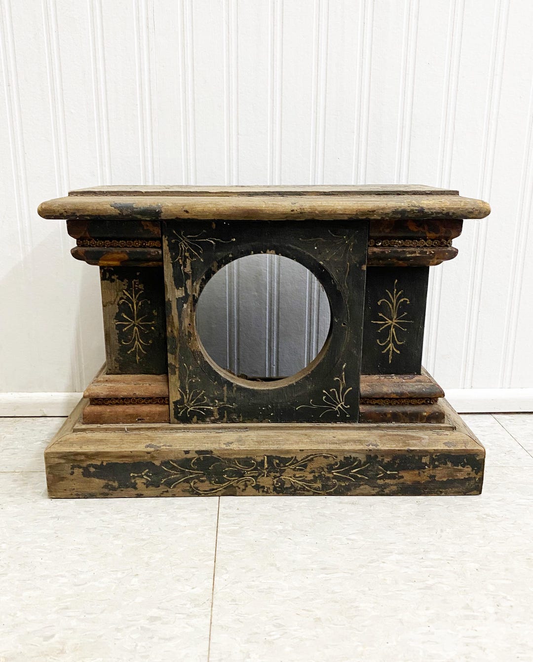 Salvaged Antique Clock Box Frame Early 1900's Decorative Mantle ...