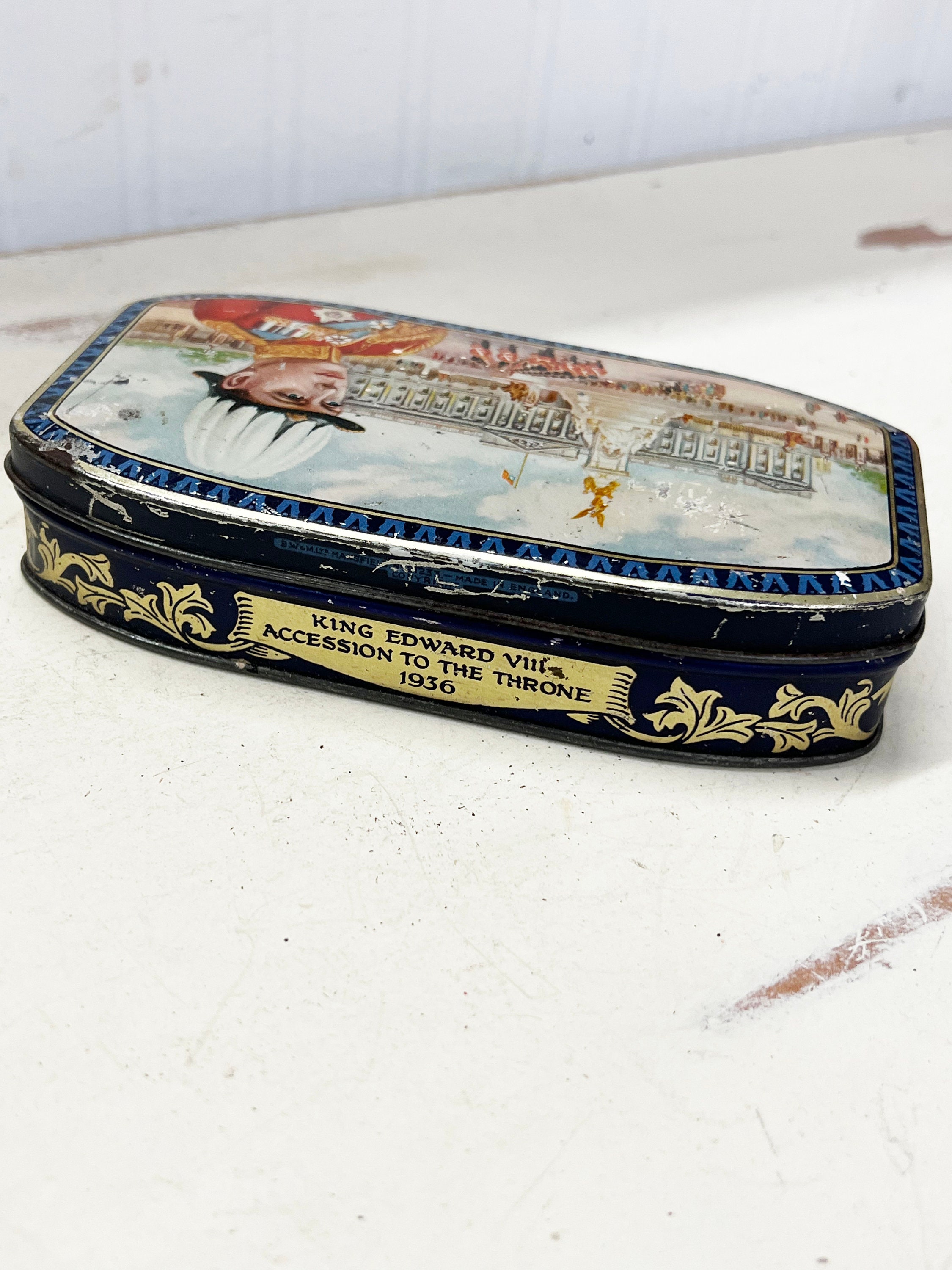Antique Tin Can Celebrating the Coronation of King Edward VIII, 1937 - Etsy