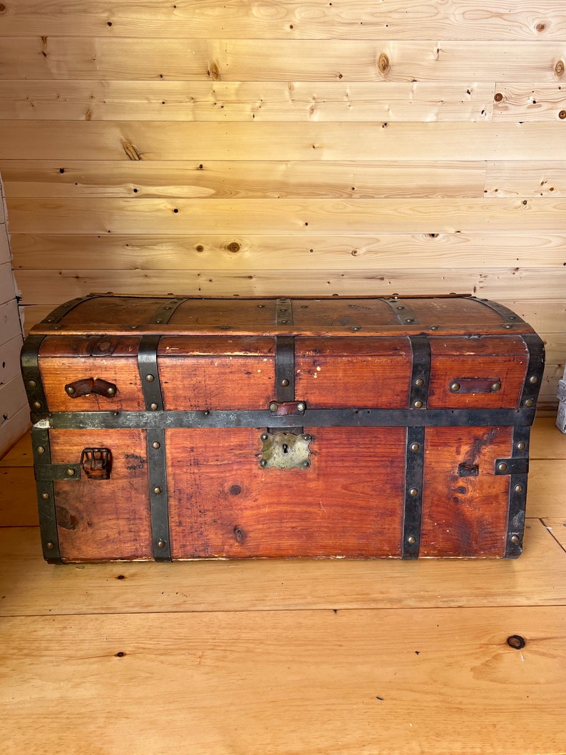 RARE 1860's Jenny Lind Steamer Trunk - Etsy